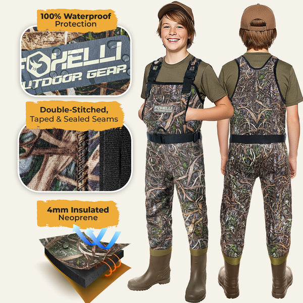 Kids Chest Waders - Foxelli